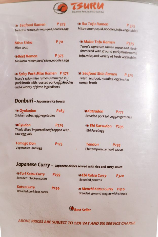 Tsuru Japanese Restaurant - My Davao City
